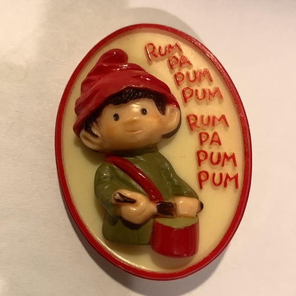 Jewelry | Vintage Christmas Littledrummer Boy Rum Pa Pum Pumoval Pin 4 ...